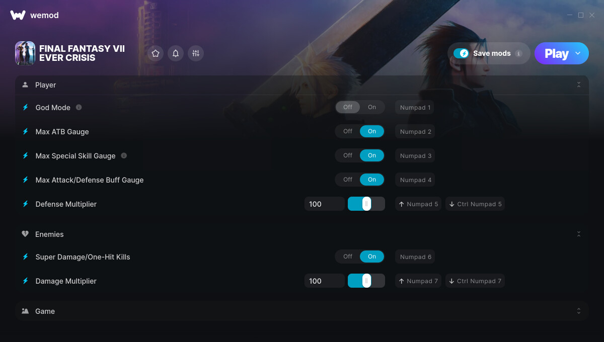 FINAL FANTASY VII EVER CRISIS Cheats and Trainer for Steam - Trainers ...