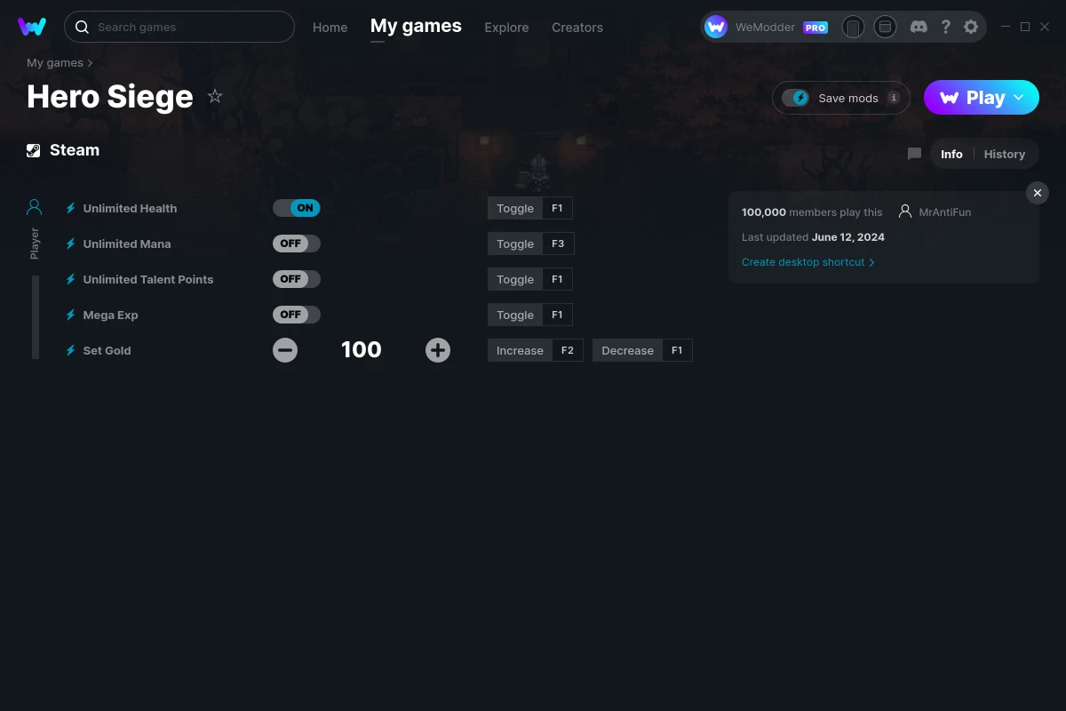 Hero Siege Cheats & Trainers for PC | WeMod