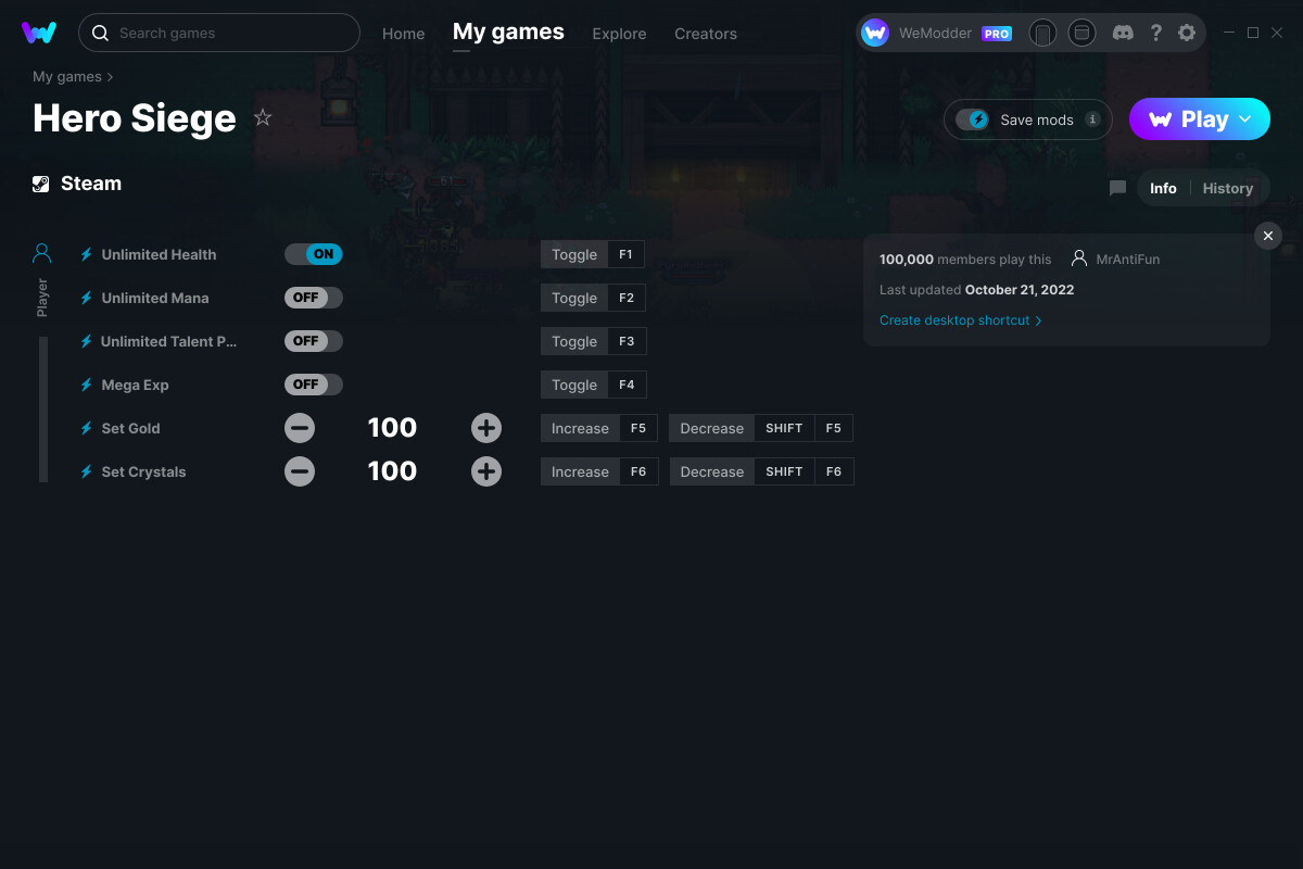 Hero Siege Cheats and Trainer for Steam - Trainers - WeMod Community