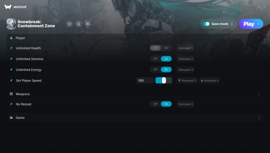 Snowbreak: Containment Zone Cheats & Trainers for PC | WeMod