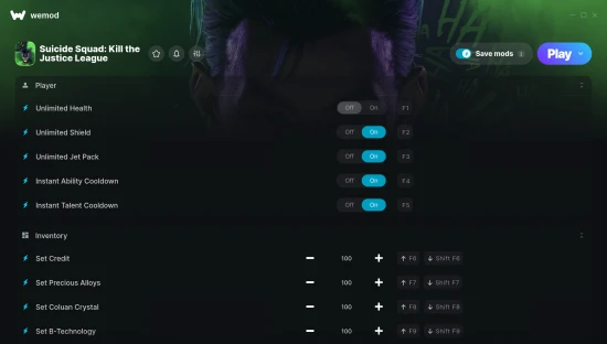 Suicide Squad: Kill the Justice League Cheats & Trainers for PC | WeMod