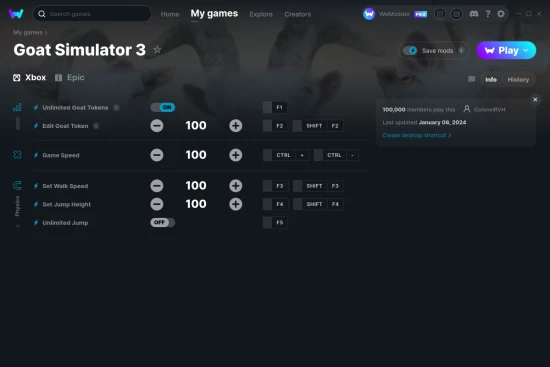 Goat Simulator 3 Cheats & Trainers for PC | WeMod