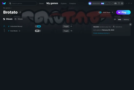 Brotato Cheats & Trainers for PC | WeMod