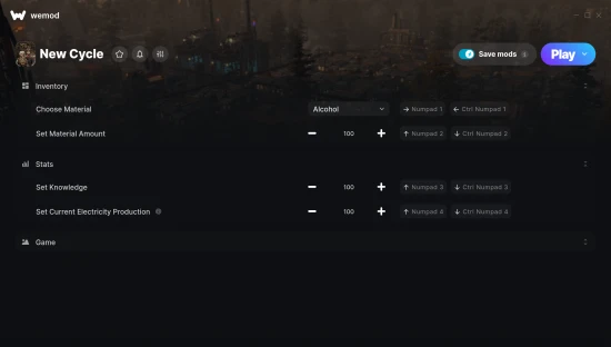 New Cycle Cheats & Trainers for PC | WeMod