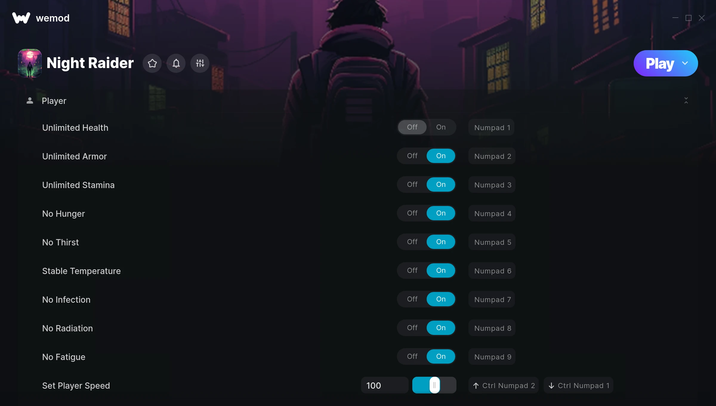 Night Raider Cheats & Trainers for PC | WeMod