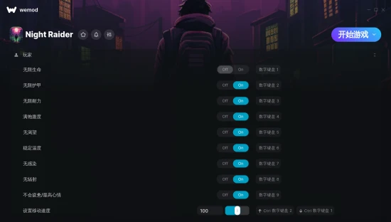 PC 版 Night Raider 的秘籍和修改器 | WeMod