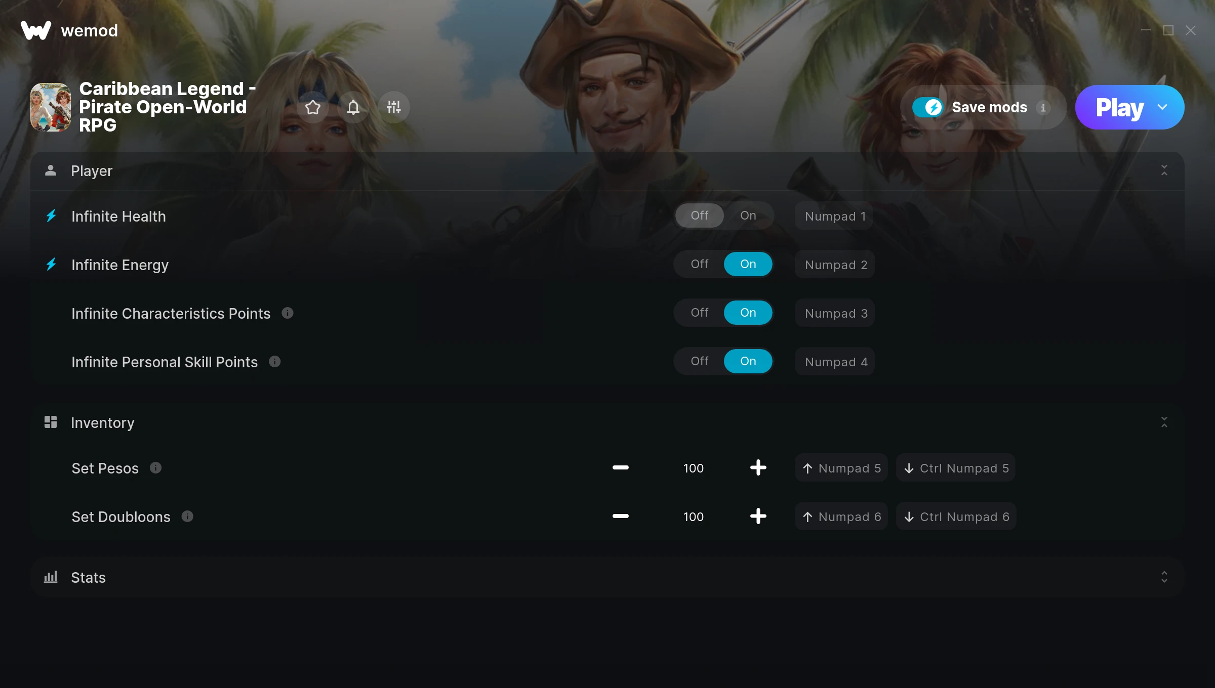 Caribbean Legend - Pirate Open-World RPG Cheats & Trainers for PC | WeMod