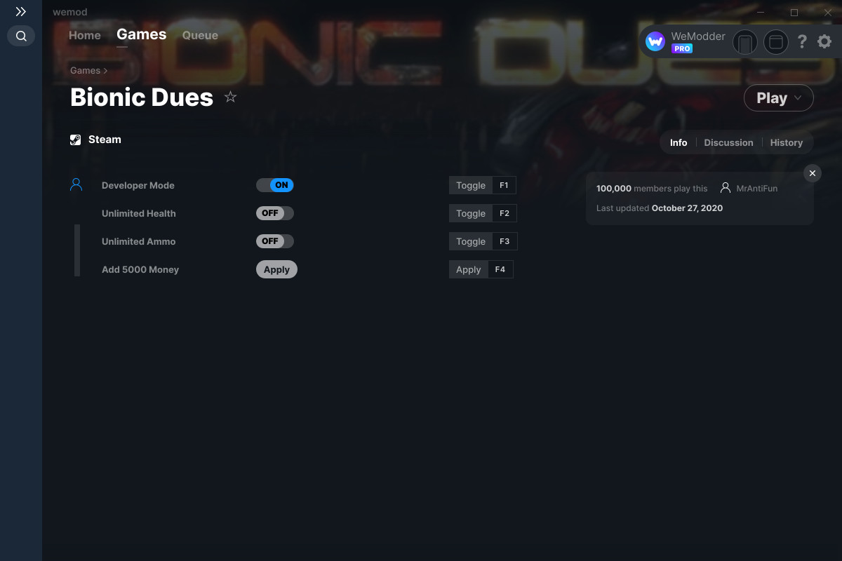 Bionic Dues Cheats and Trainer for Steam - Trainers - WeMod Community