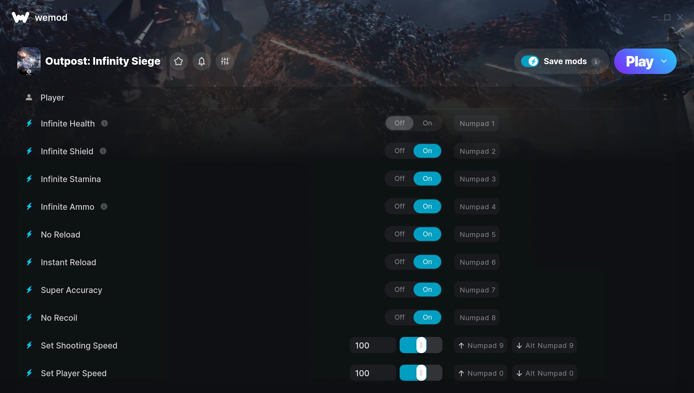 Outpost: Infinity Siege Cheats & Trainers for PC | WeMod