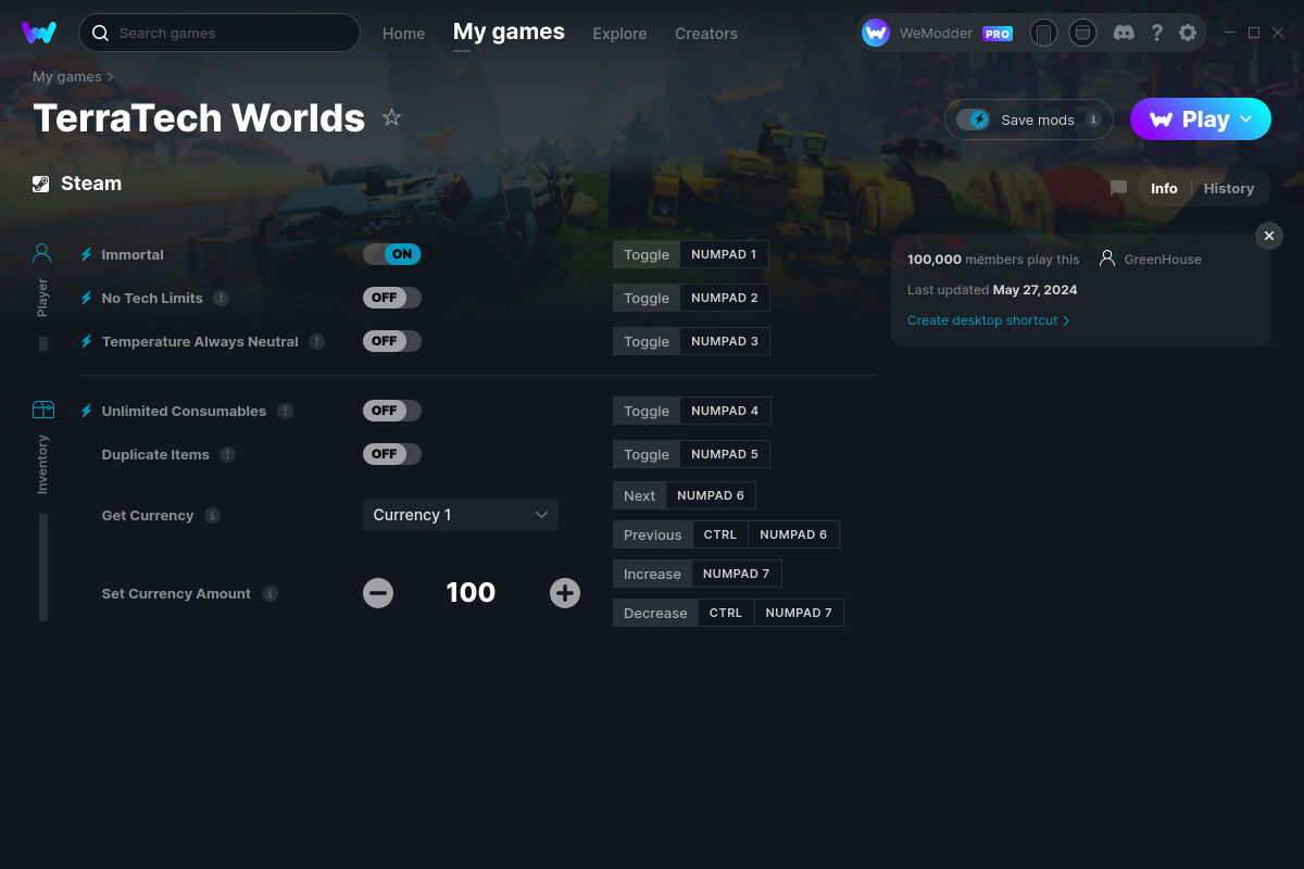 TerraTech Worlds Cheats and Trainer for Steam - Trainers - WeMod Community