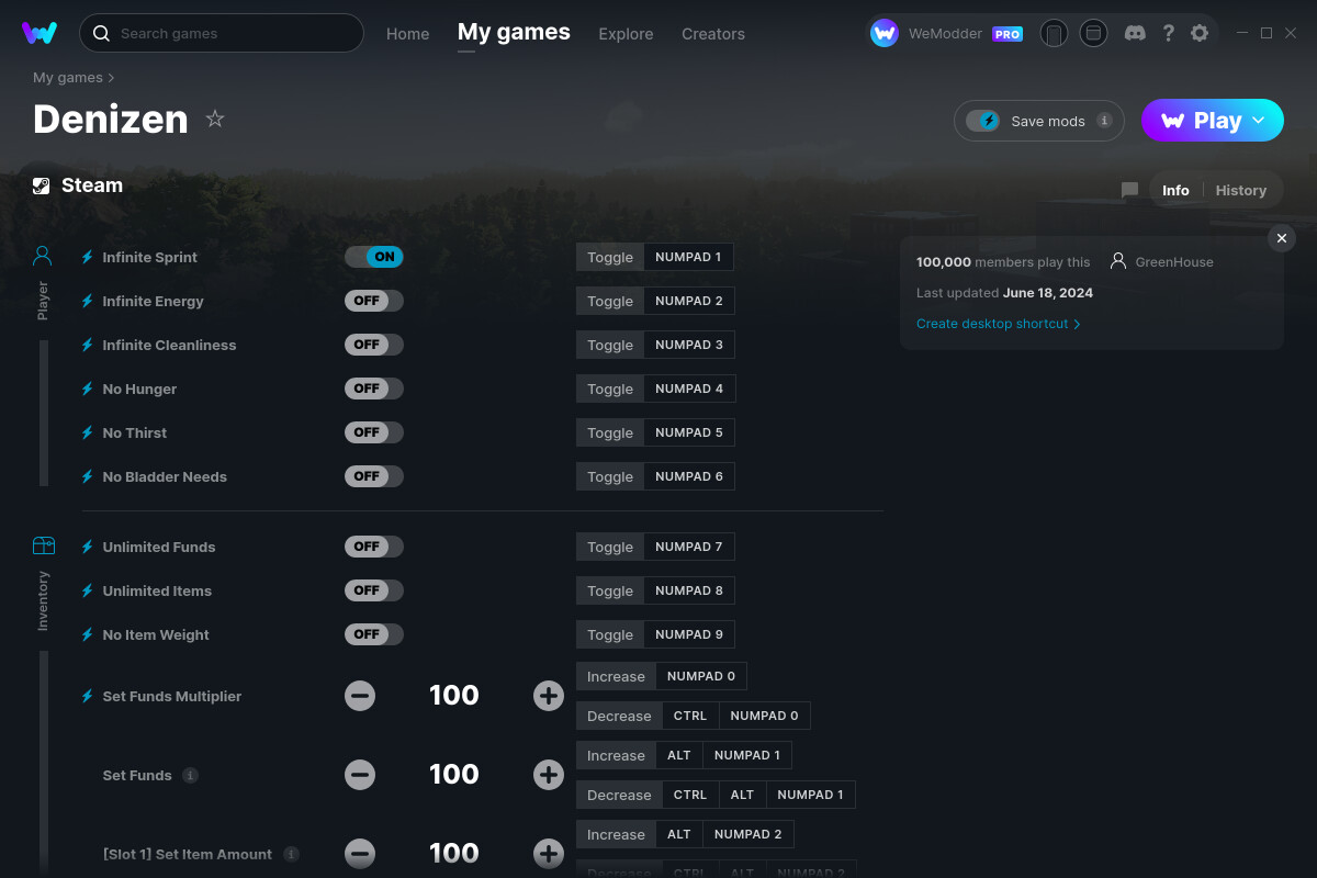 Denizen Cheats and Trainer for Steam - Trainers - WeMod Community