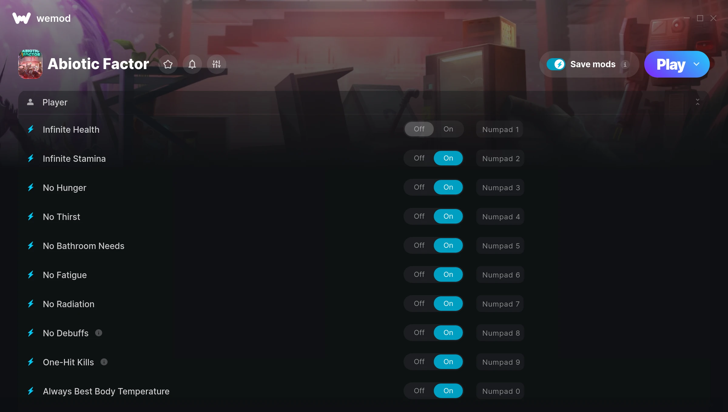 Abiotic Factor Cheats & Trainers for PC | WeMod