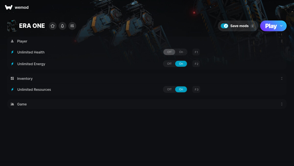 ERA ONE Cheats and Trainer for Steam - Trainers - WeMod Community