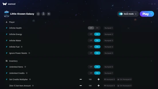 Little-Known Galaxy Cheats & Trainers for PC | WeMod