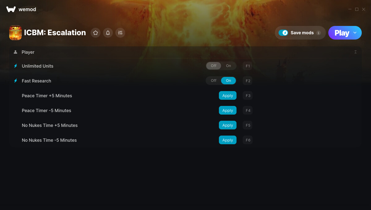 ICBM: Escalation Cheats and Trainer for Steam - Trainers - WeMod Community