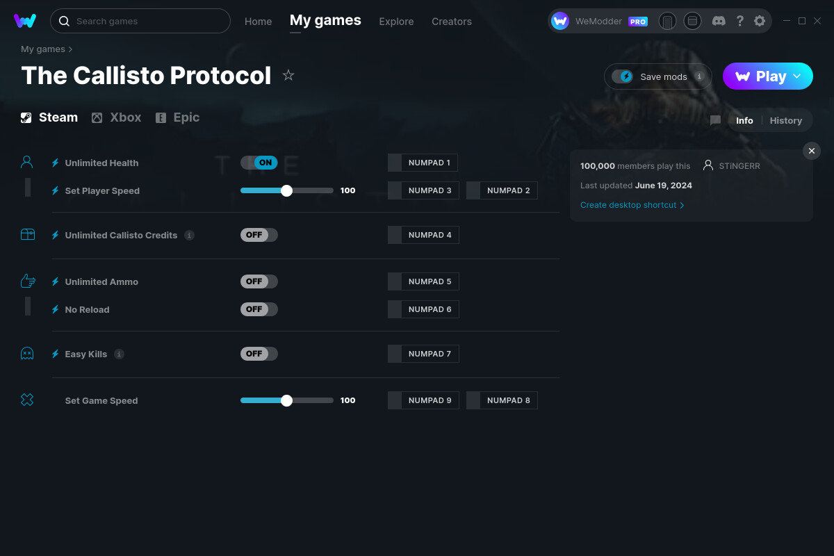 The Callisto Protocol Cheats and Trainer for Xbox - Trainers - WeMod ...