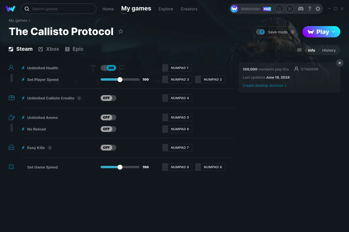 The Callisto Protocol Cheats & Trainers for PC | WeMod