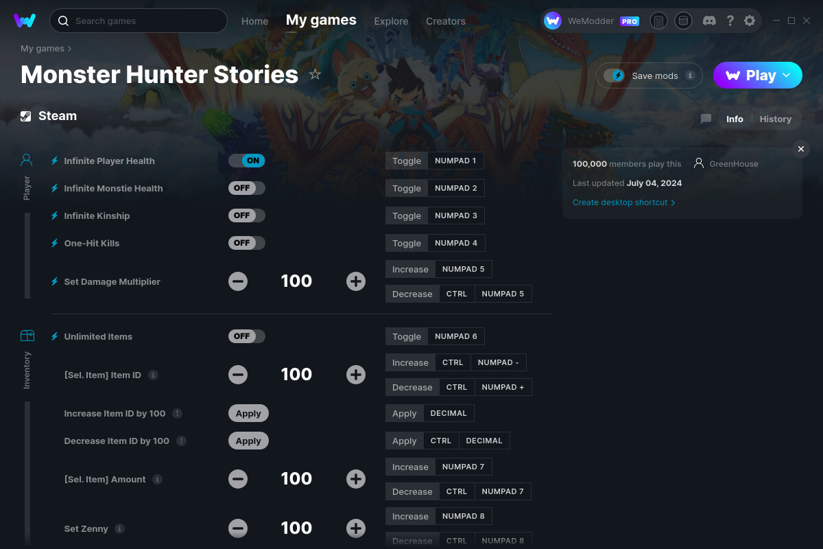 Monster Hunter Stories Cheats and Trainer for Steam - Trainers - WeMod Community