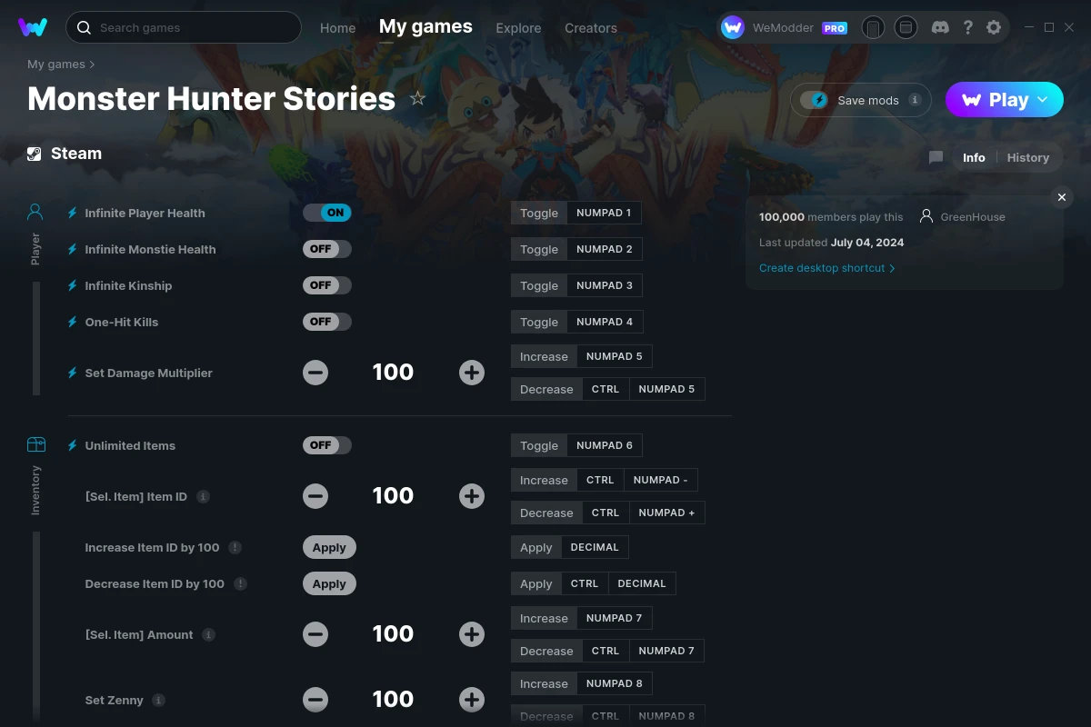 Monster Hunter Stories Cheats & Trainers for PC | WeMod