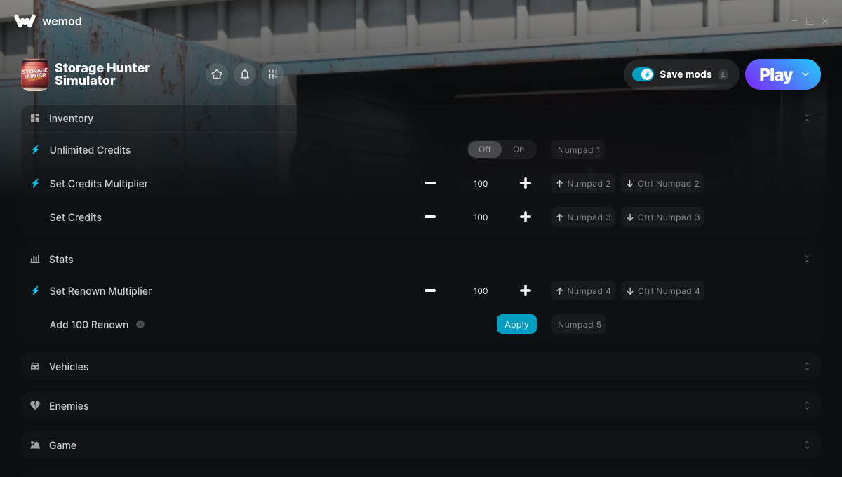 Storage Hunter Simulator Cheats and Trainer for Steam - Trainers - WeMod Community