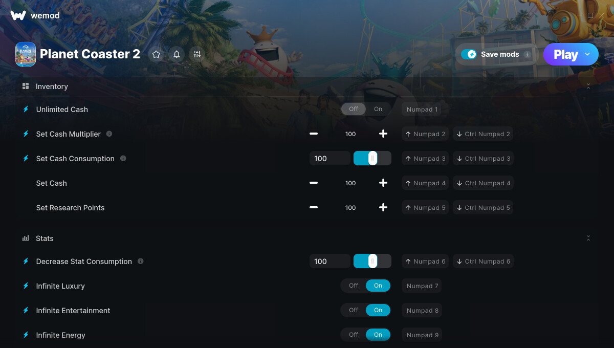 Planet Coaster 2 Cheats and Trainer for Steam - Trainers - WeMod Community