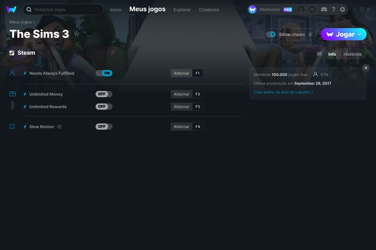 Cheats e Trainers para The Sims 3 no PC - WeMod