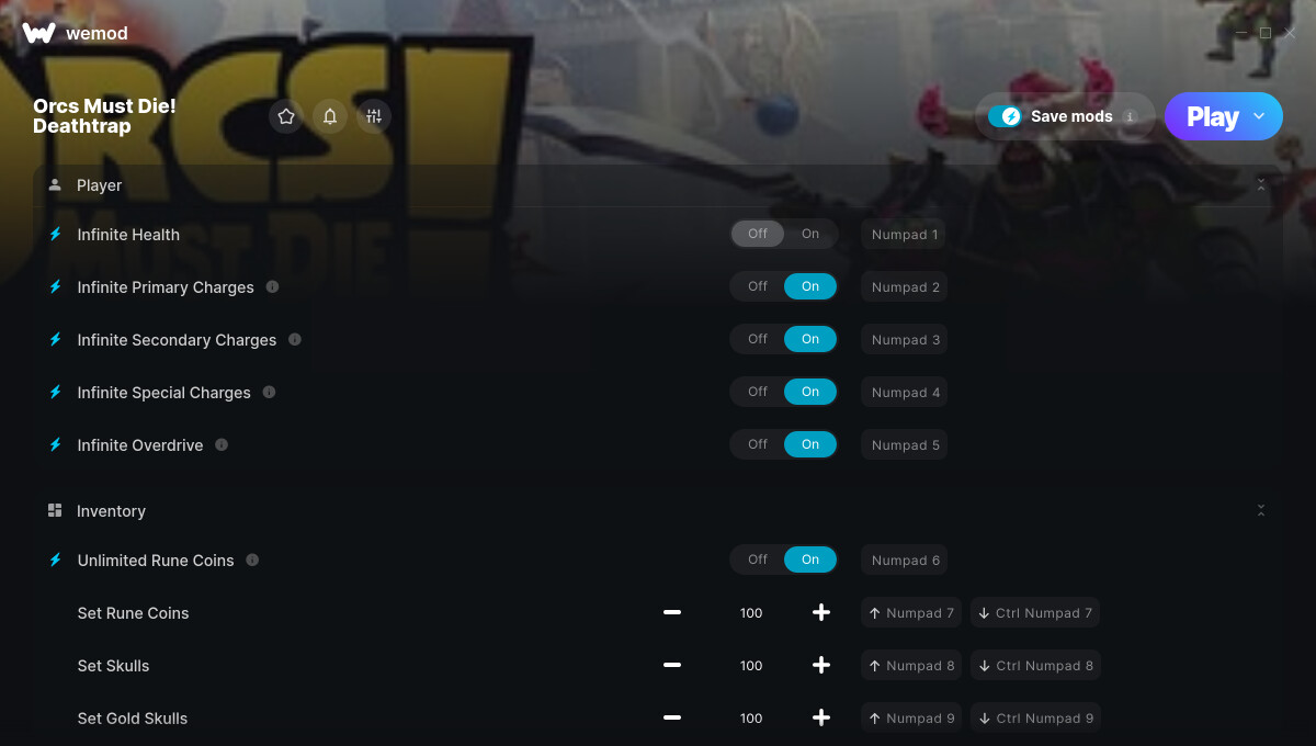 Orcs Must Die! Deathtrap Cheats and Trainer for Xbox - Trainers - WeMod Community