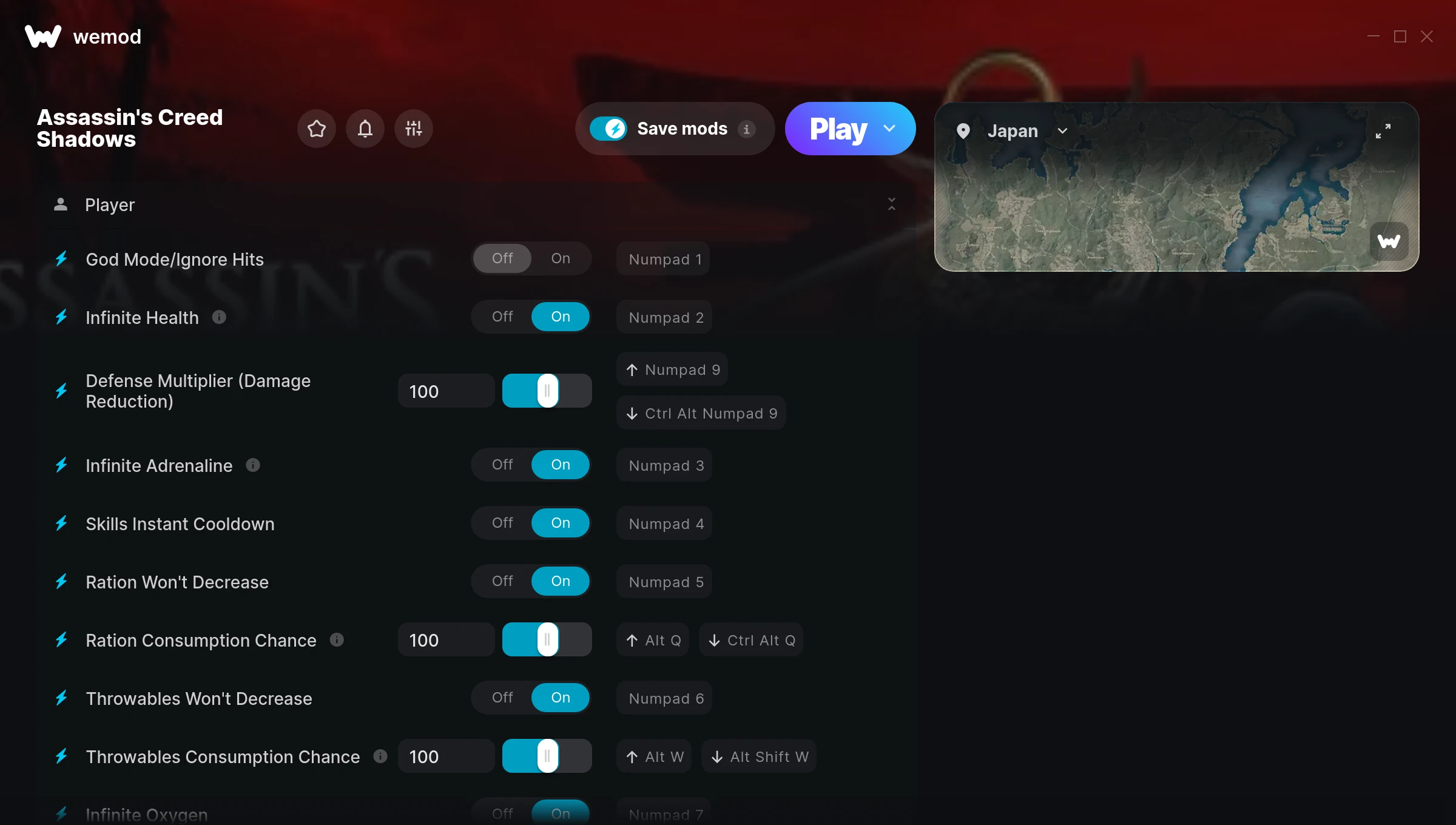 Assassin's Creed Shadows Cheats, Trainers and Maps for PC | WeMod