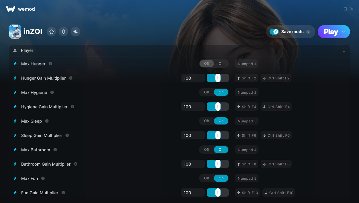 inZOI Cheats and Trainer for Steam - Trainers - WeMod Community