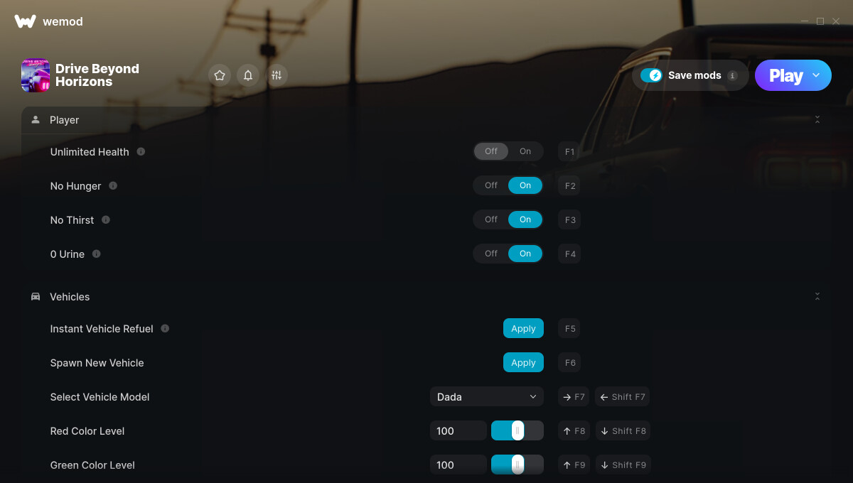 Drive Beyond Horizons Cheats and Trainer for Steam - Trainers - WeMod Community